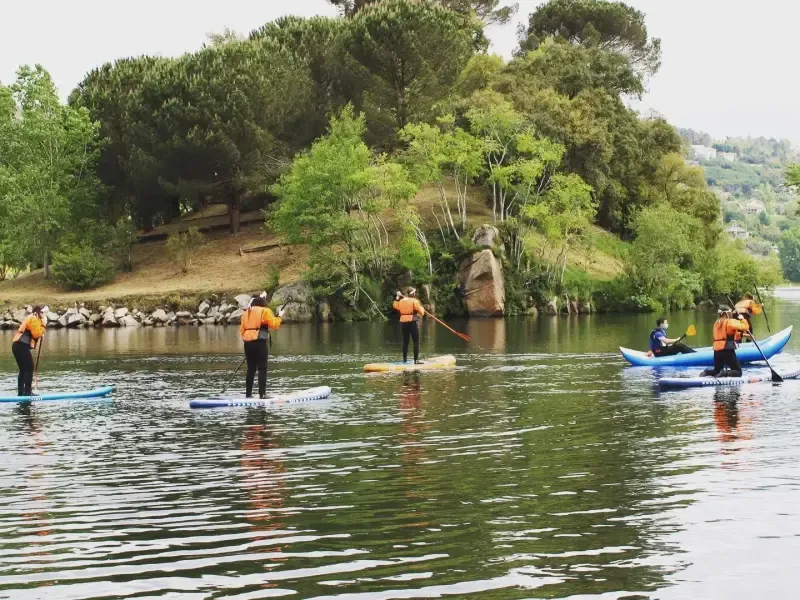 Stand Up Paddle in the Lovers Island near Porto